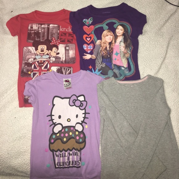 Shirts & Tops | 4 Small Girls Shirts | Poshmark